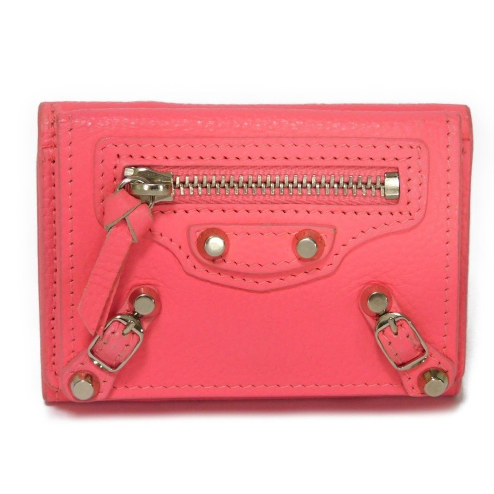 Balenciaga Trifold Wallet Classic Mini Calf Snap Butt… - Gem